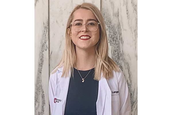 Breanna Langenek receives a 2023 James and Susan Jerger Excellence in ...